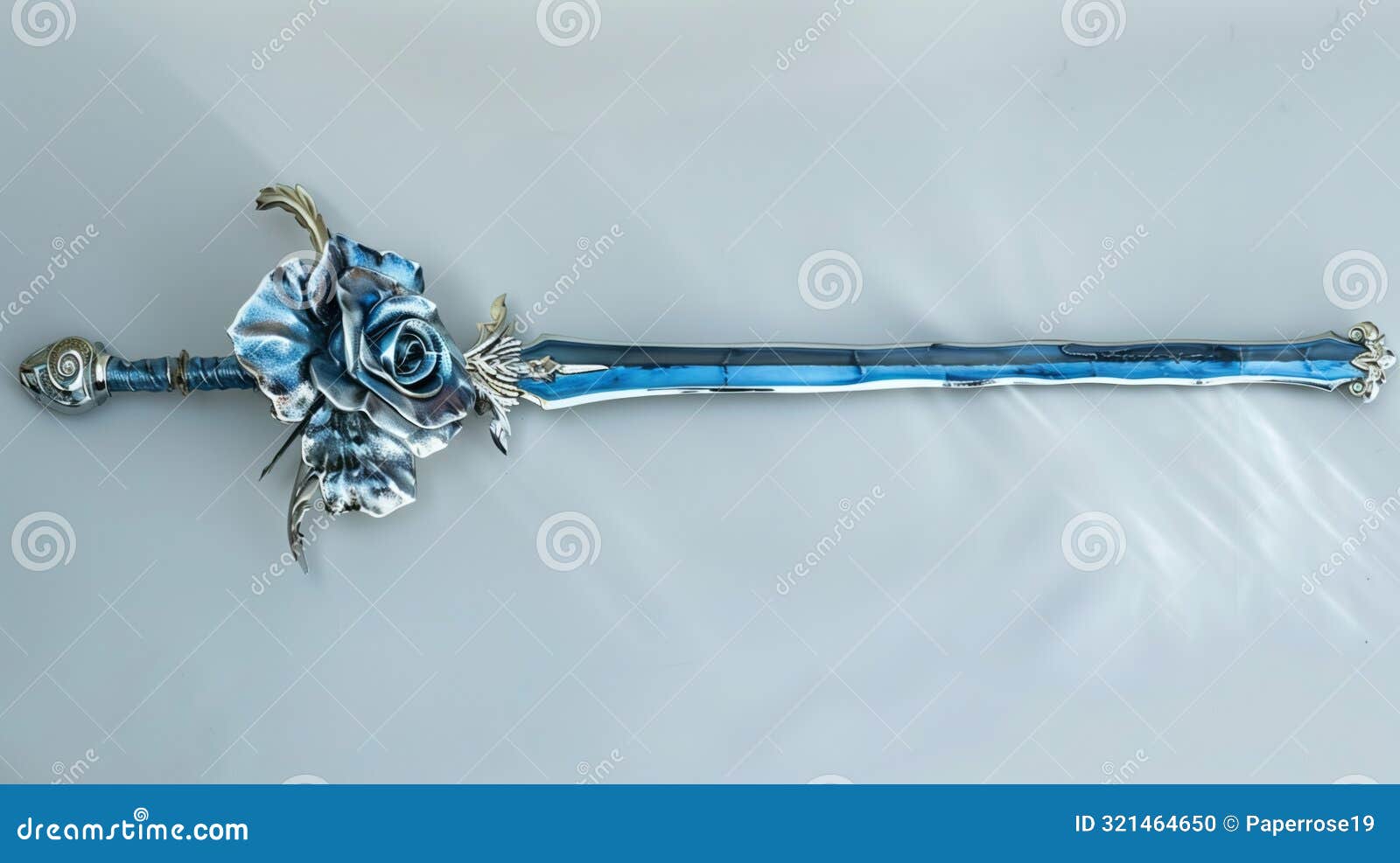 Magic blue rose sword stock photo. Image of texture - 321464650