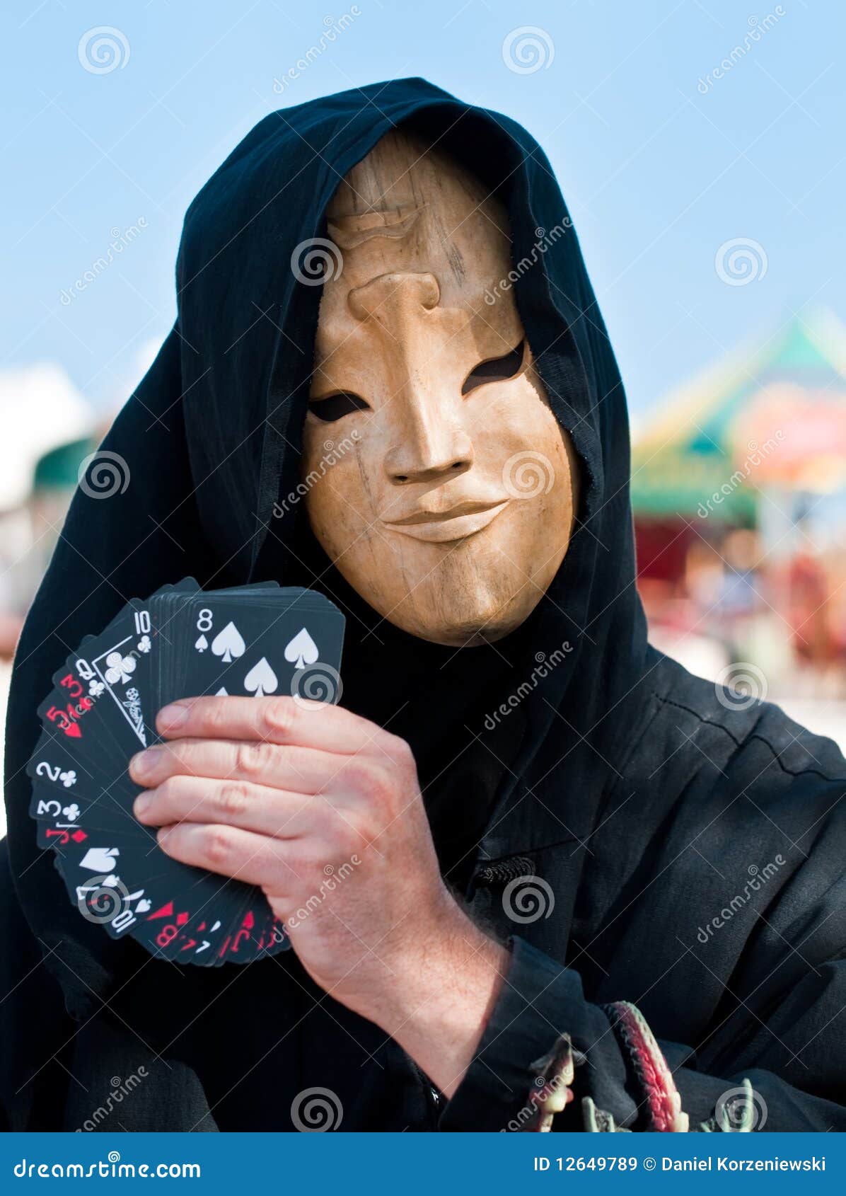 Magic behind the mask stock image. Image of performance - 12649789