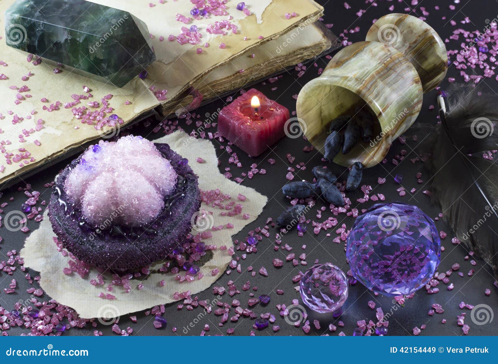 Magic berries stock image. Image of quill, ancient, magic - 42154449
