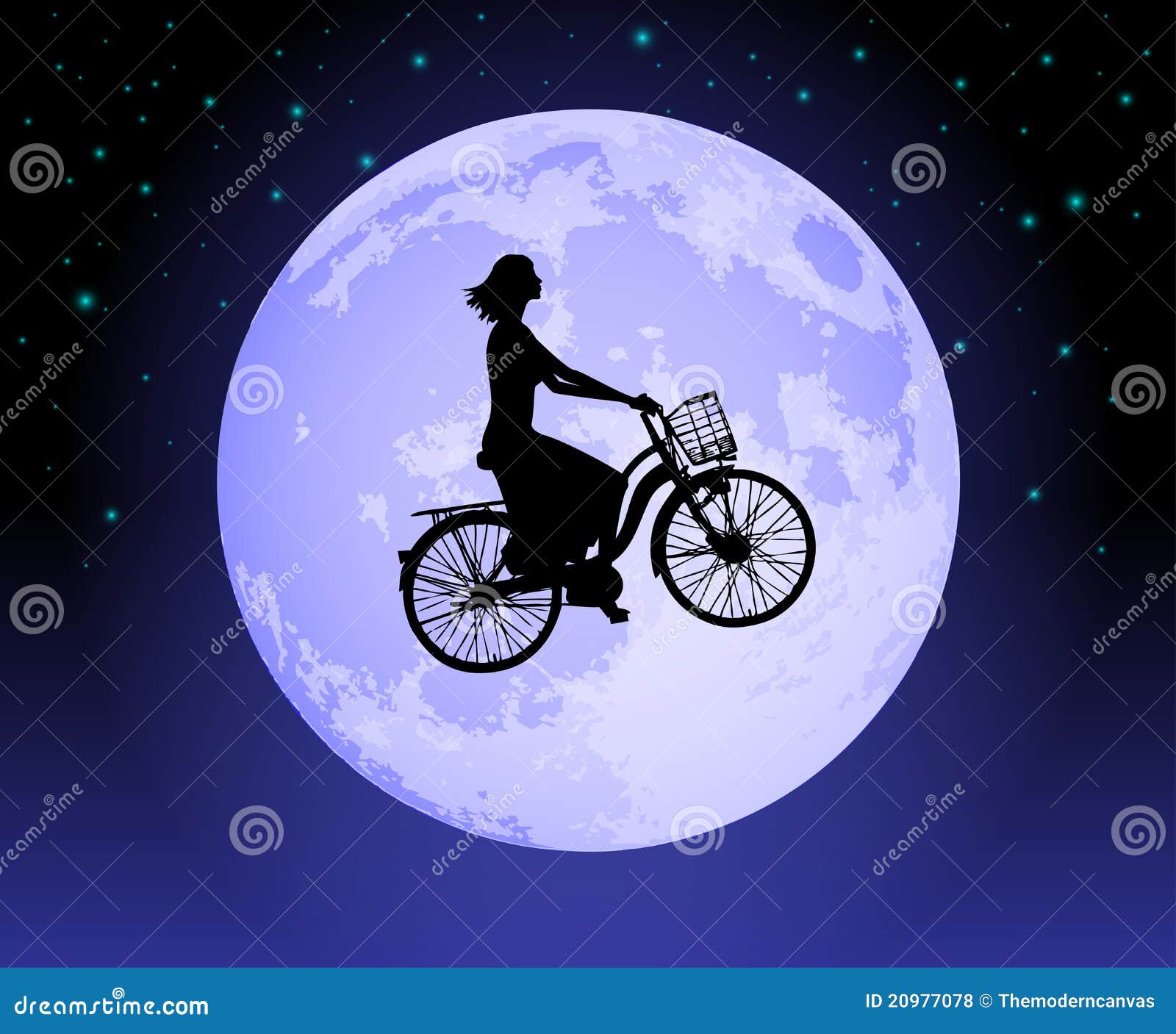 Magic bicycle stock vector. Illustration of imagine, dream - 20977078