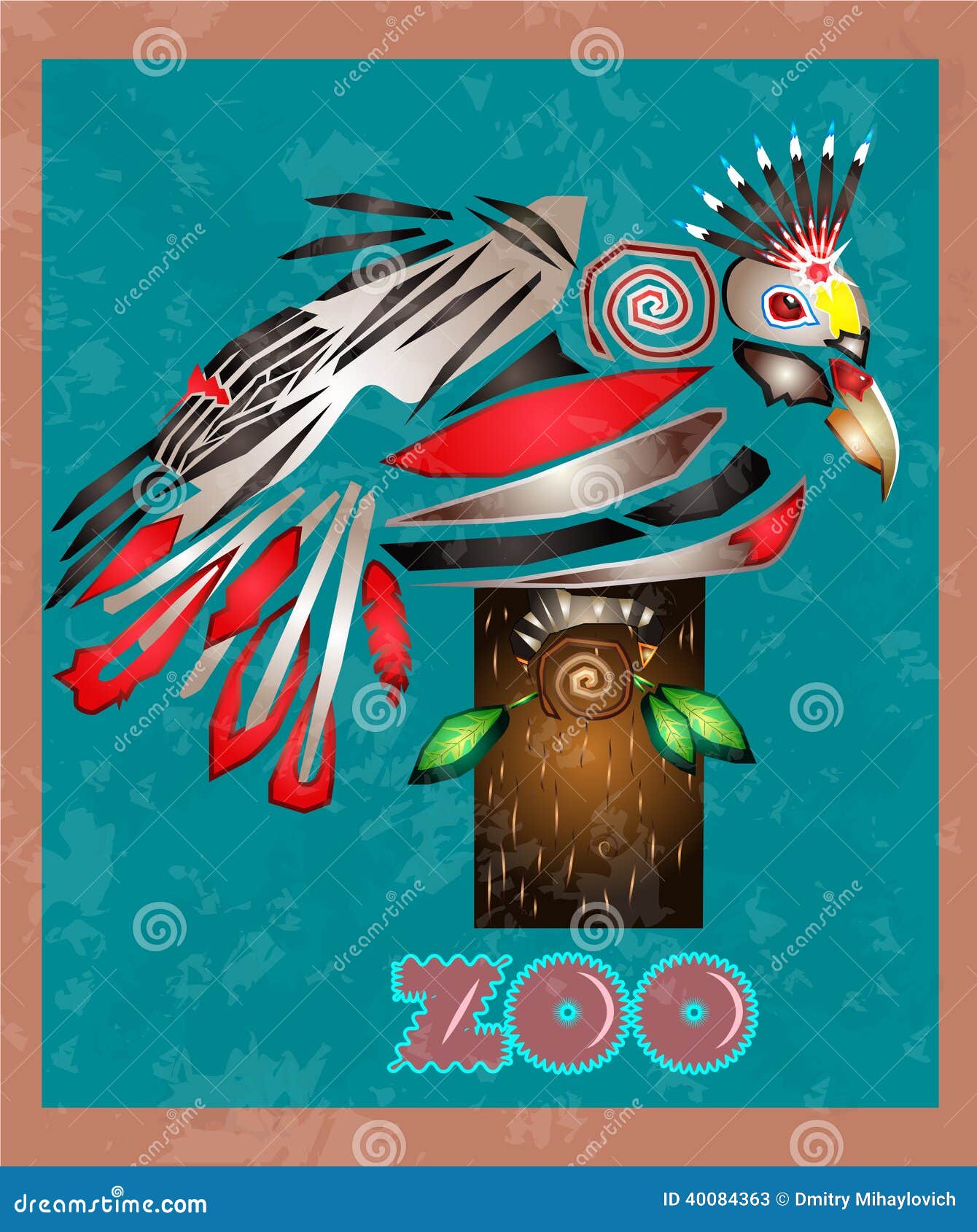 Magic bird stock vector. Illustration of bird, body, paws - 40084363