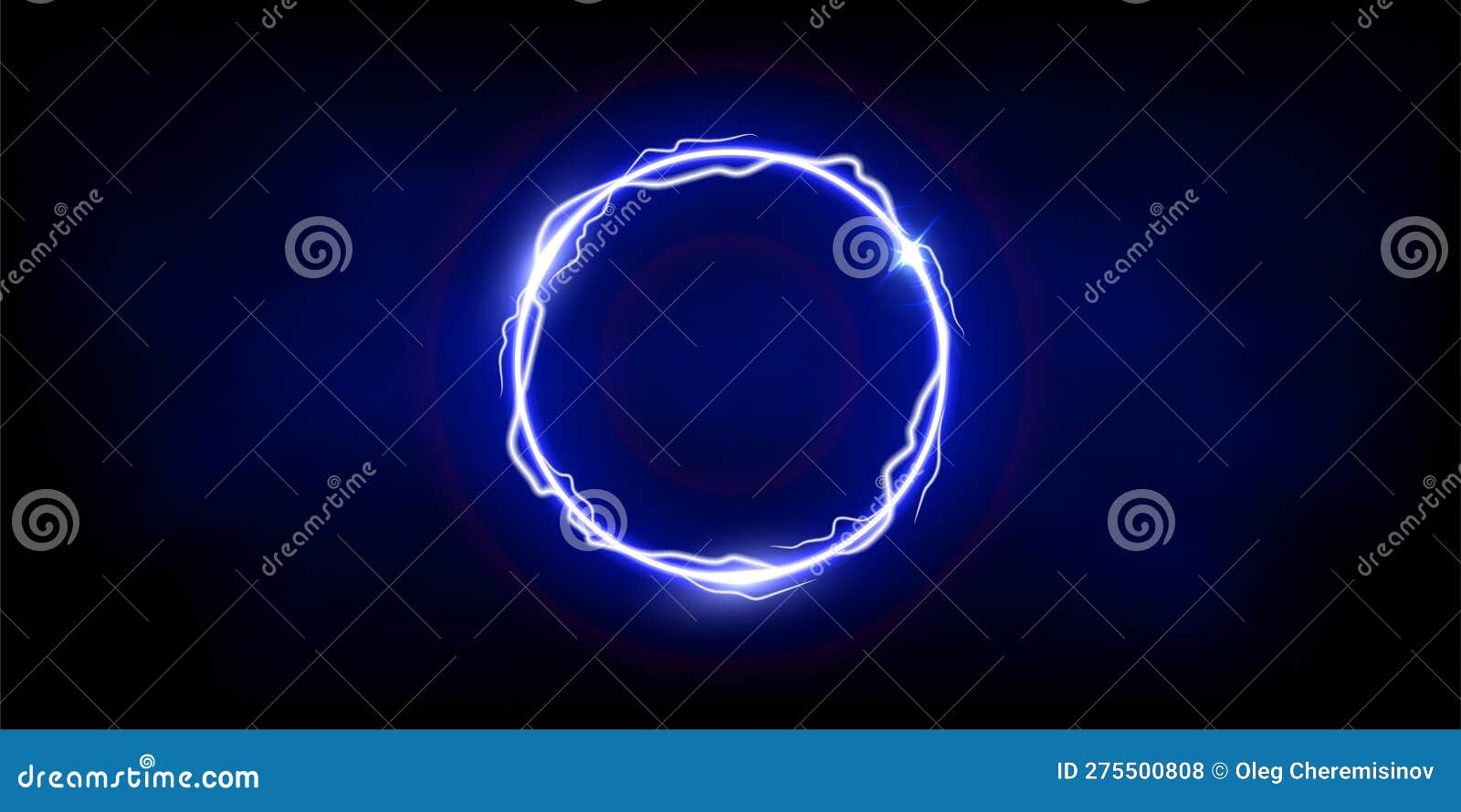 Electric Circle Spark Logo Design Cartoon Vector | CartoonDealer.com ...