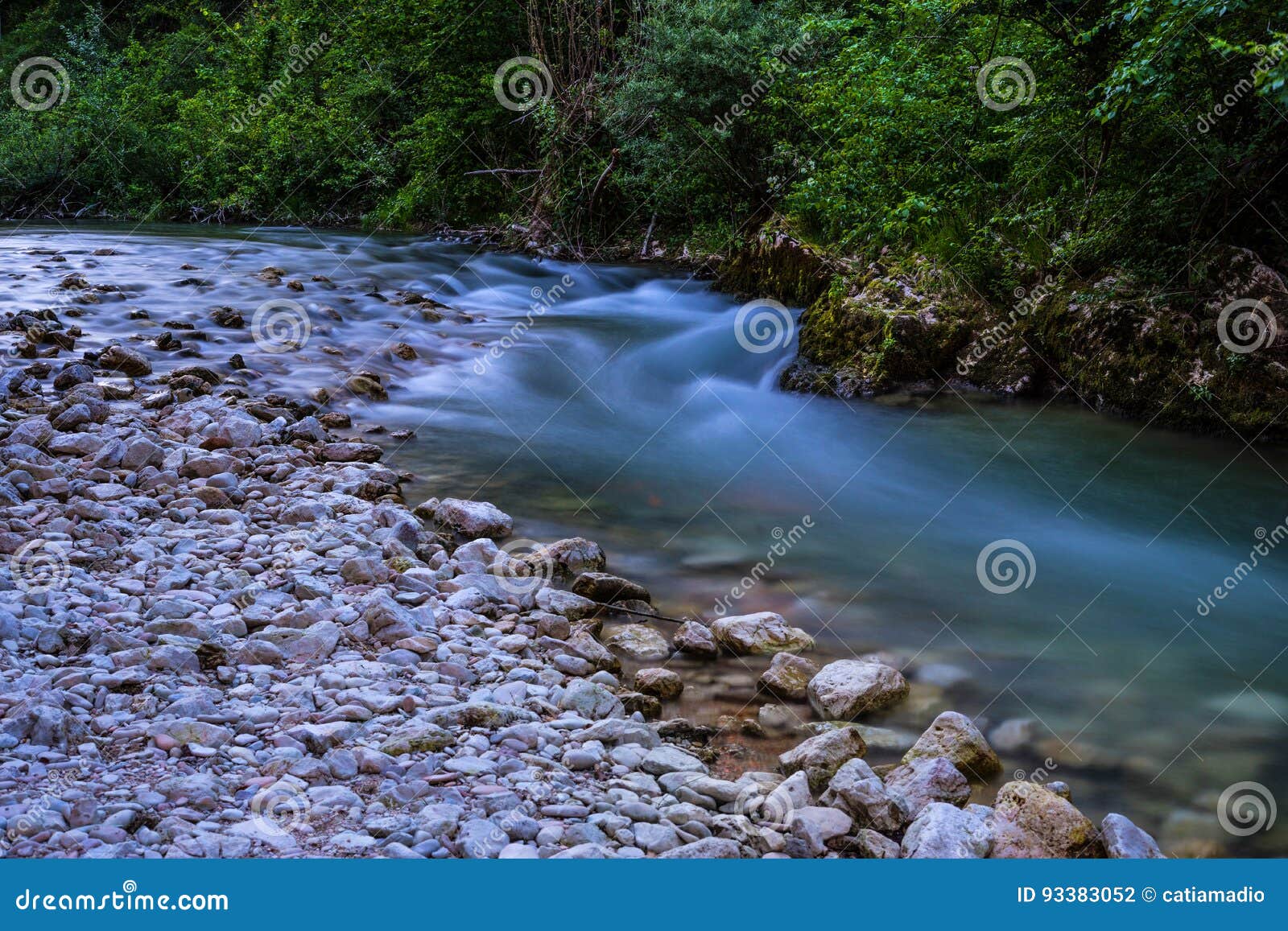 Magic blue river stock photo. Image of riverside, water - 93383052