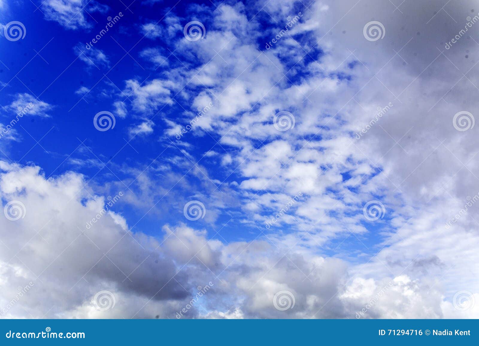 Magic Blue sky with clouds stock photo. Image of light - 71294716