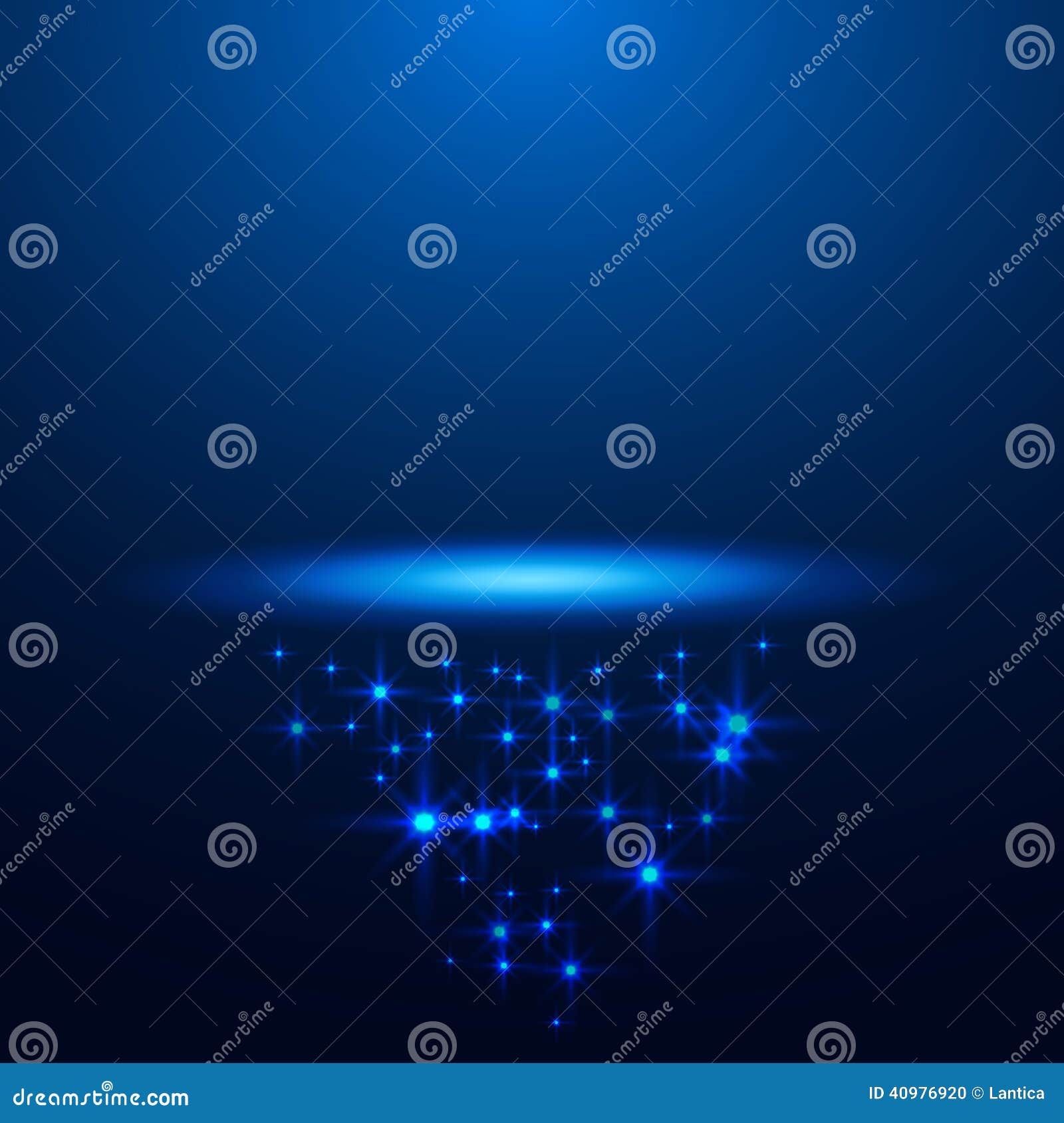 Magic Blue Stage Background for Your Business Stock Vector ...