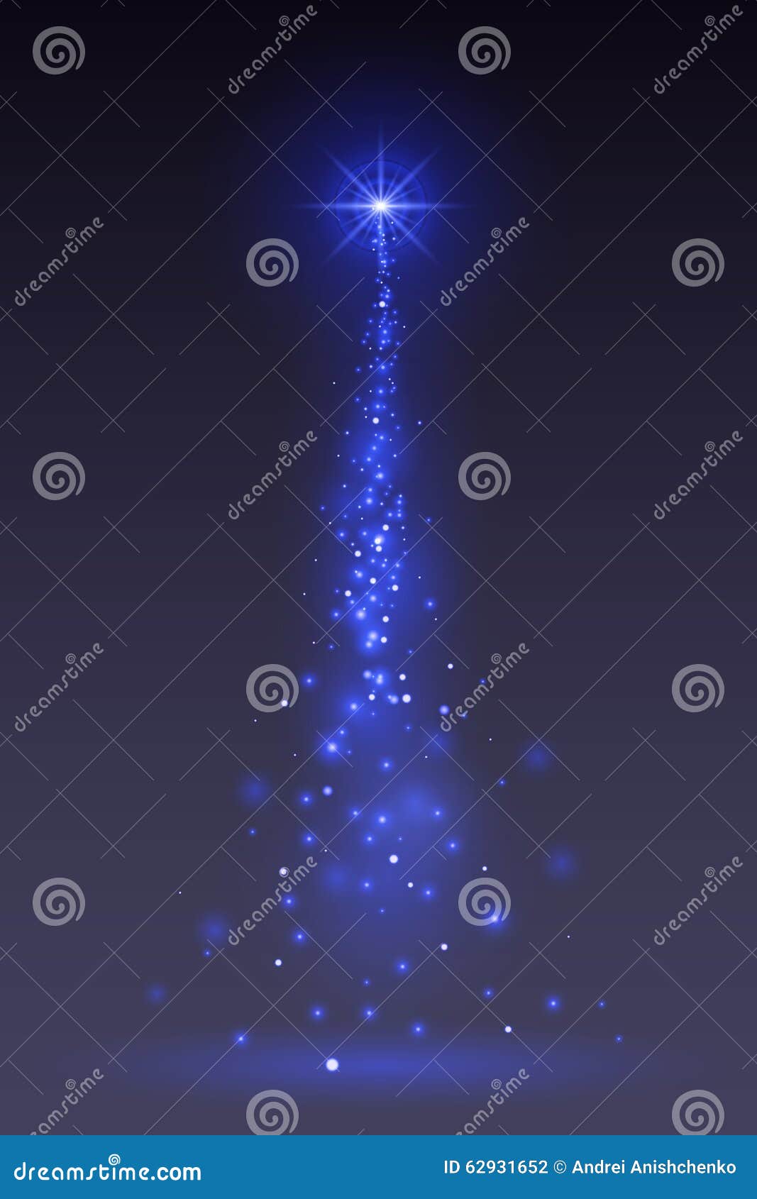 Magic blue star light stock vector. Illustration of blurred - 62931652