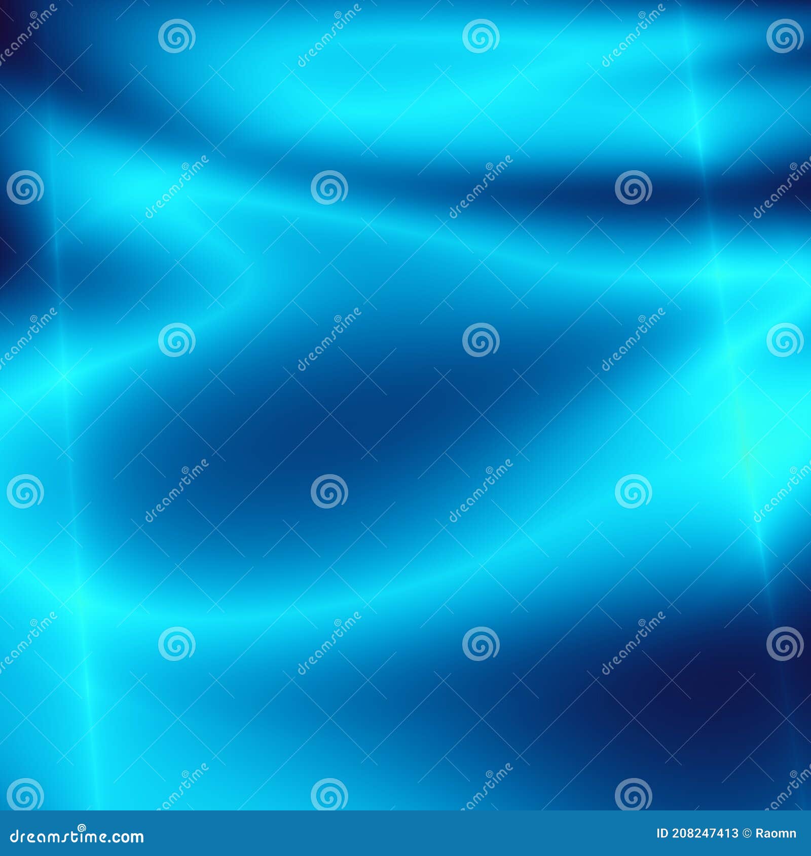 Magic Blue Water Art Ocean Wallpaper Stock Illustration - Illustration ...