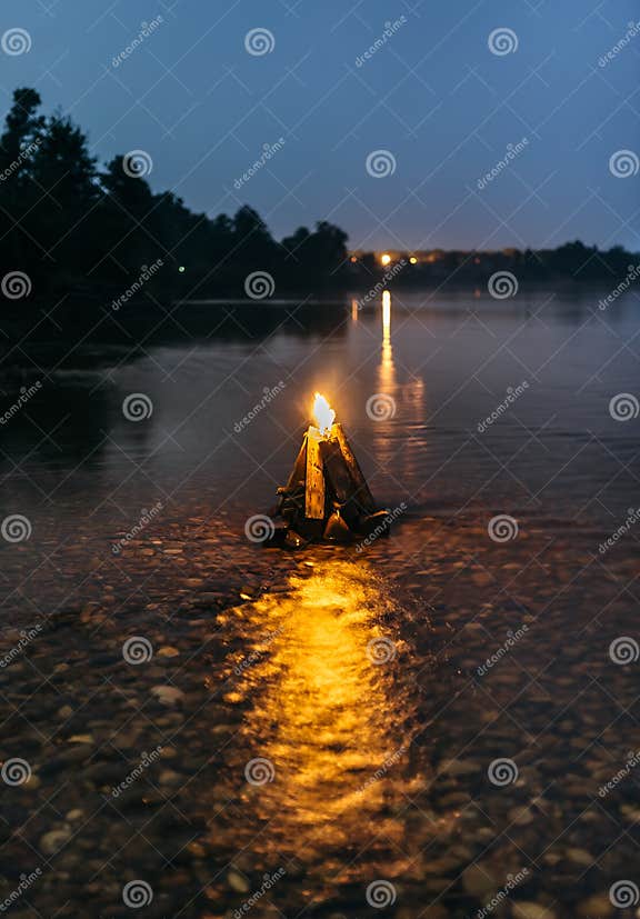 Magic Bonfire stock image. Image of heat, magic, little - 61548591