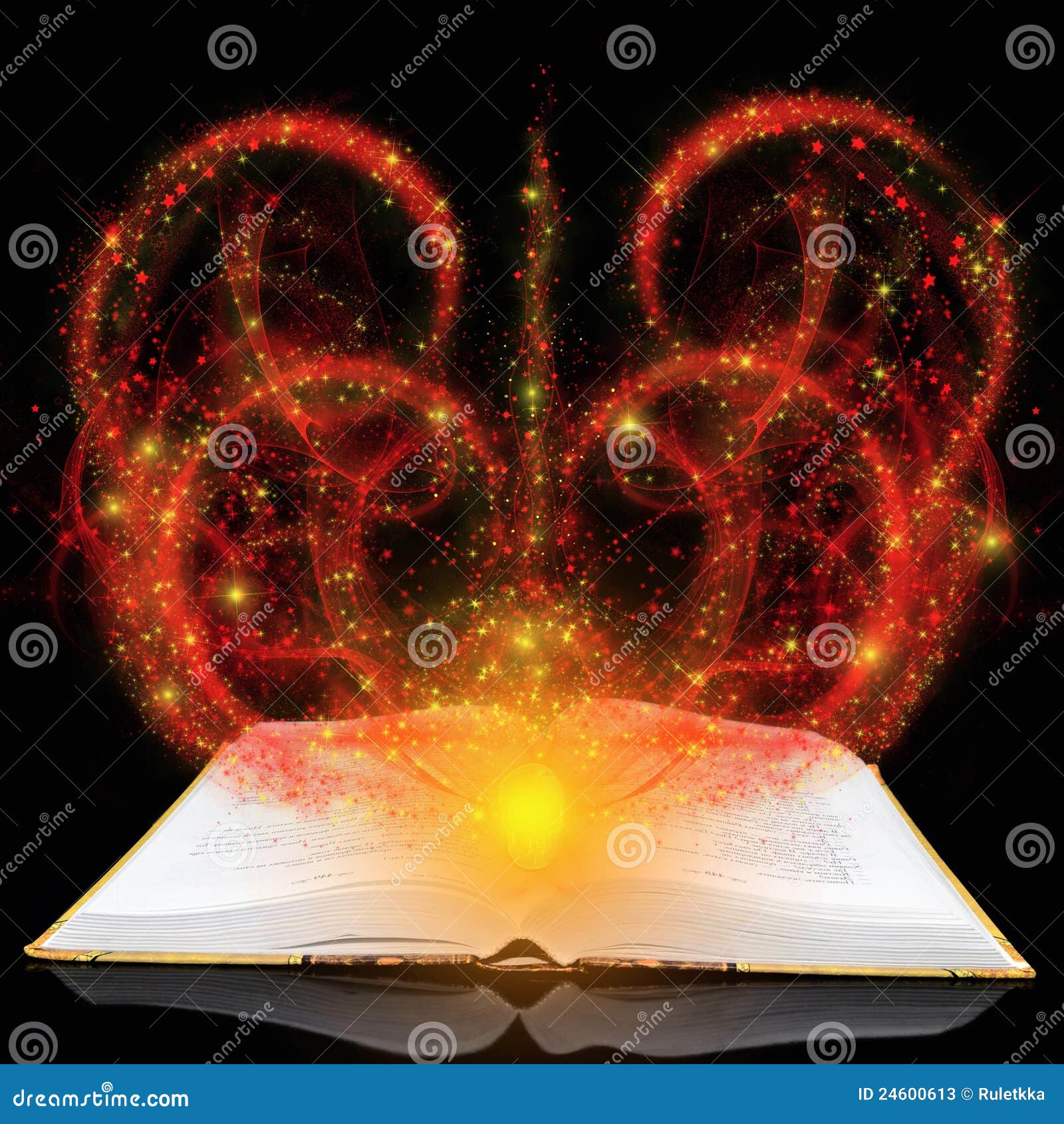 Magic book stock illustration. Illustration of luminescence - 24600613