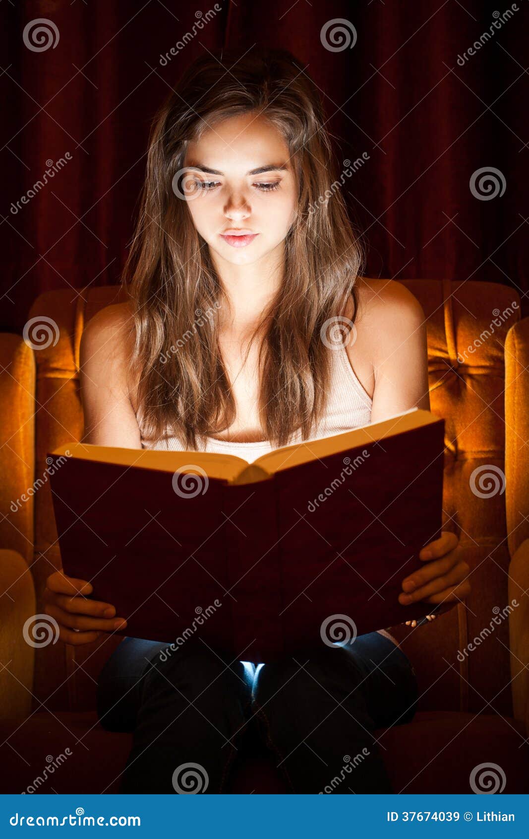 Magic book. stock image. Image of fiction, female, magic - 37674039