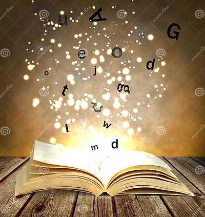 Magic book stock photo. Image of education, alphabet - 38198244