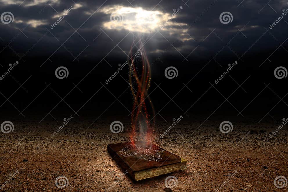 The Magic book stock image. Image of wizard, book, light - 8374501