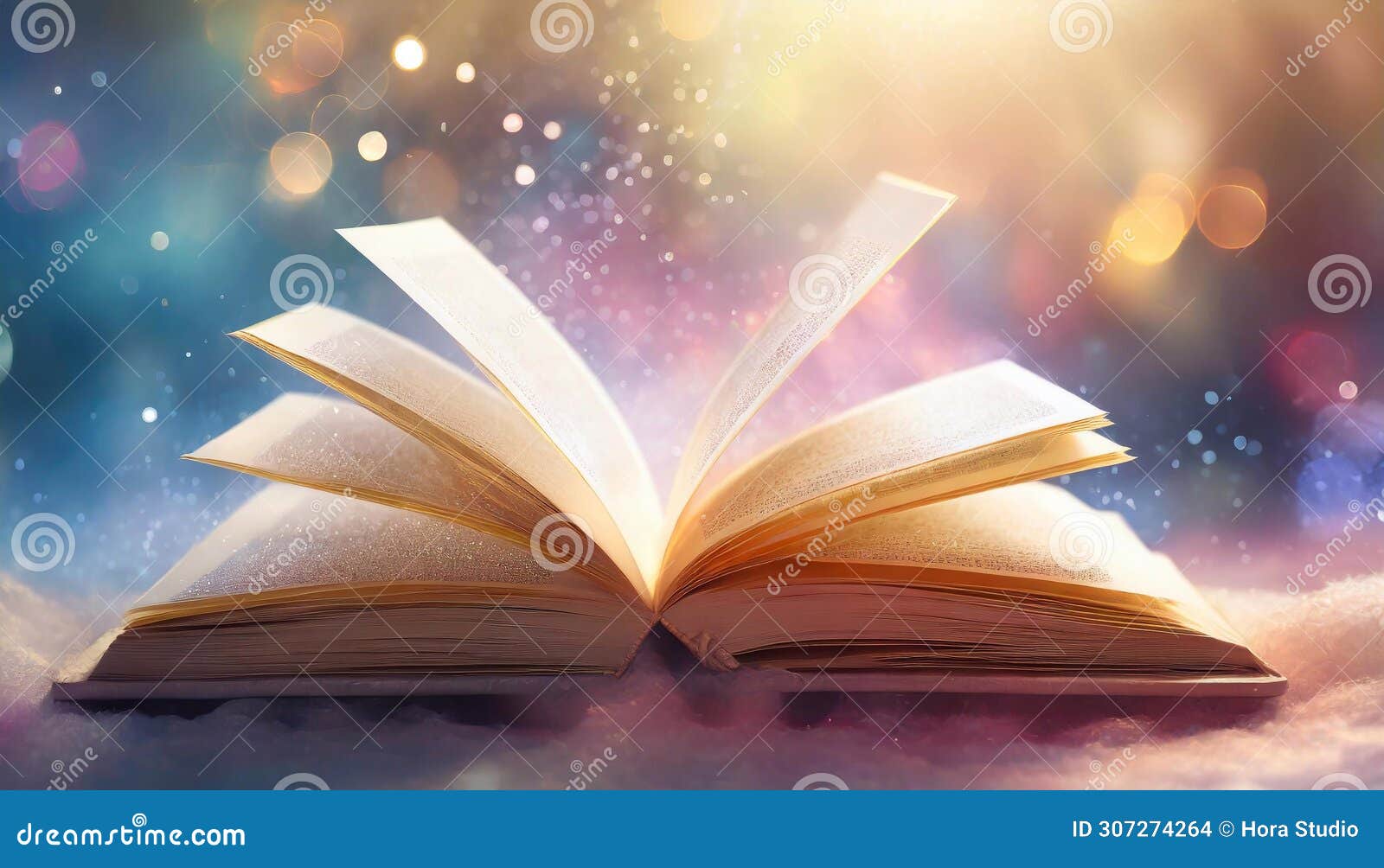 A magic book background stock photo. Image of text, light - 307274264