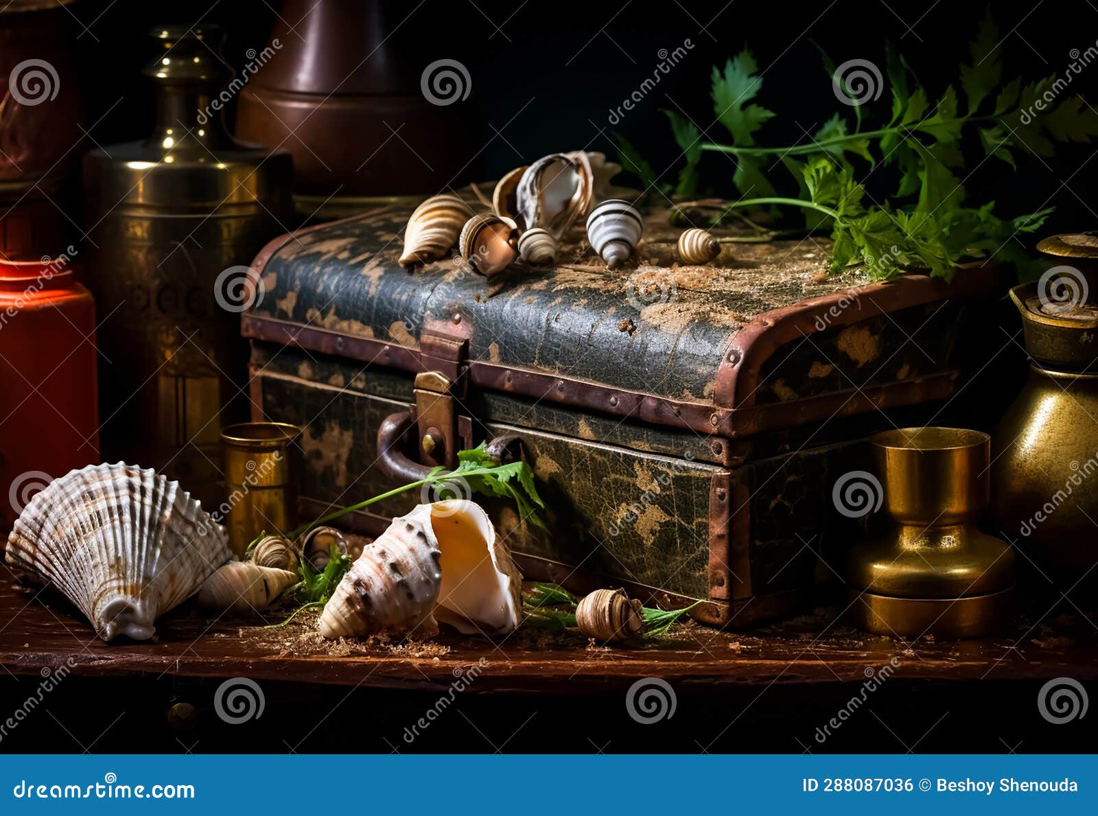 Magic Book with Devil Skull and Black Candle on Witch Table. Wicca ...
