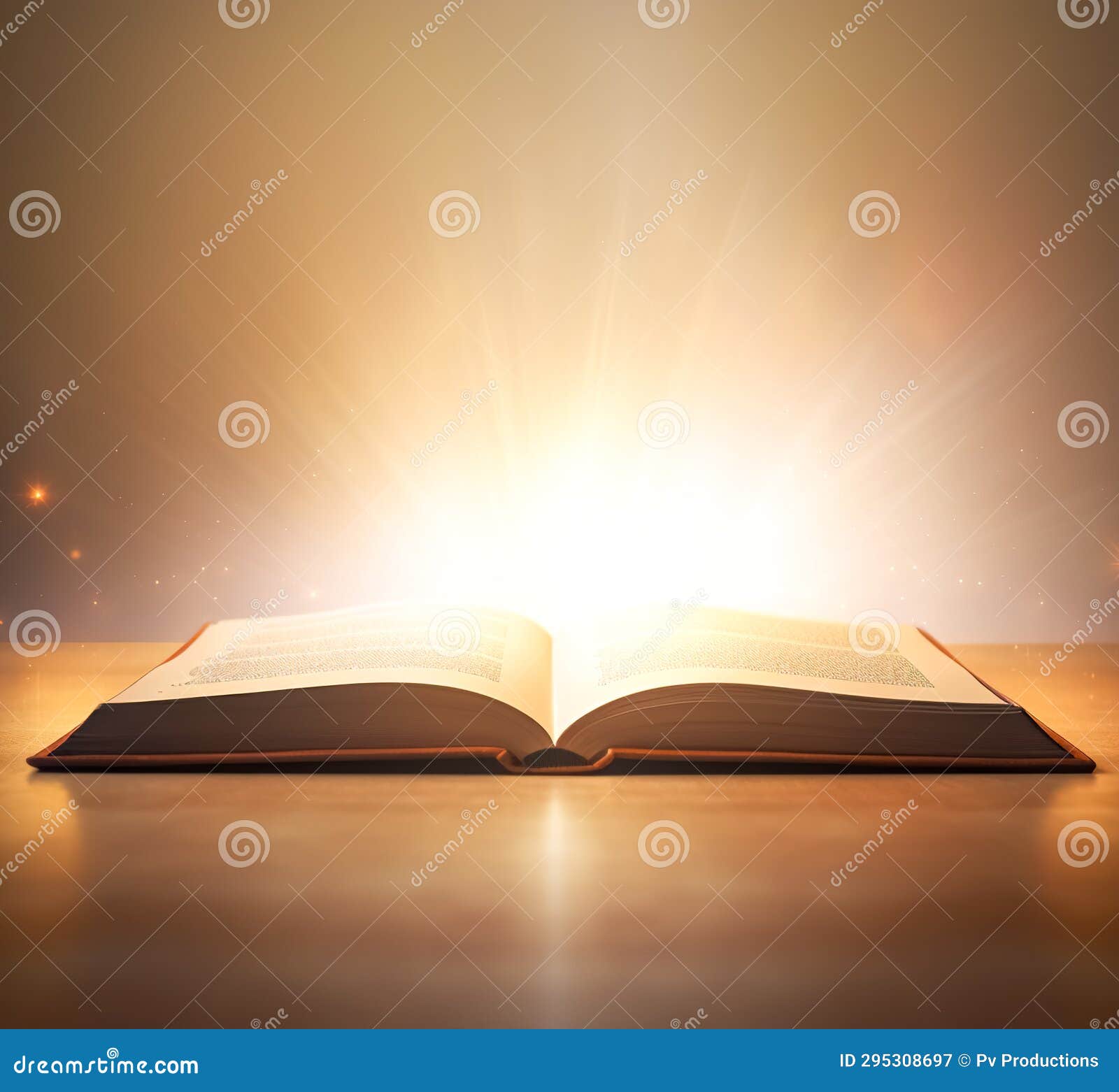 An Open Enchanted Book With A Surfer, Birds And Fishes Emerging From ...