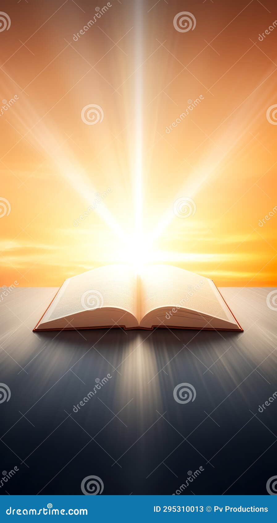 An Open Enchanted Book With A Surfer, Birds And Fishes Emerging From ...