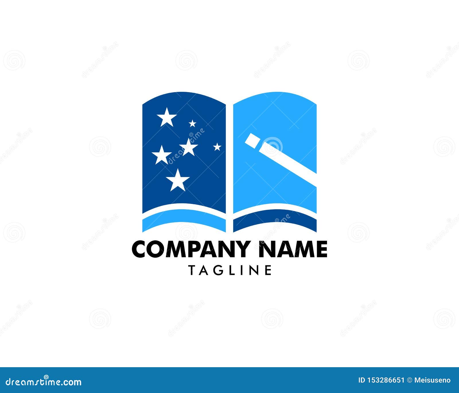 Magic Book Logo Template Design Stock Vector - Illustration of ...