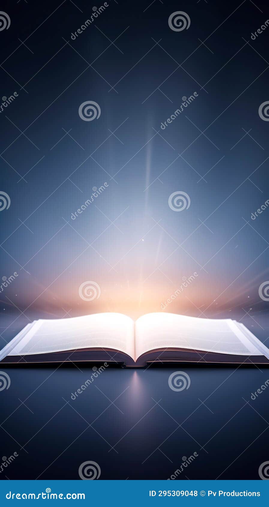 Bright Lighting Coming Out of Book, Knowledge is Power, Read More ...