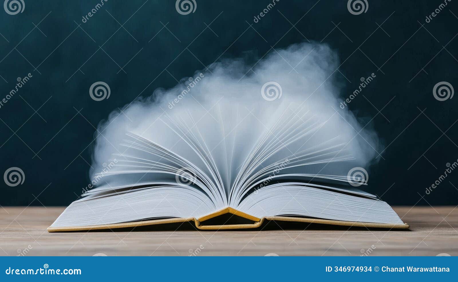 A Magic Book Opens Releasing a Mist Symbolizing the Connection between ...