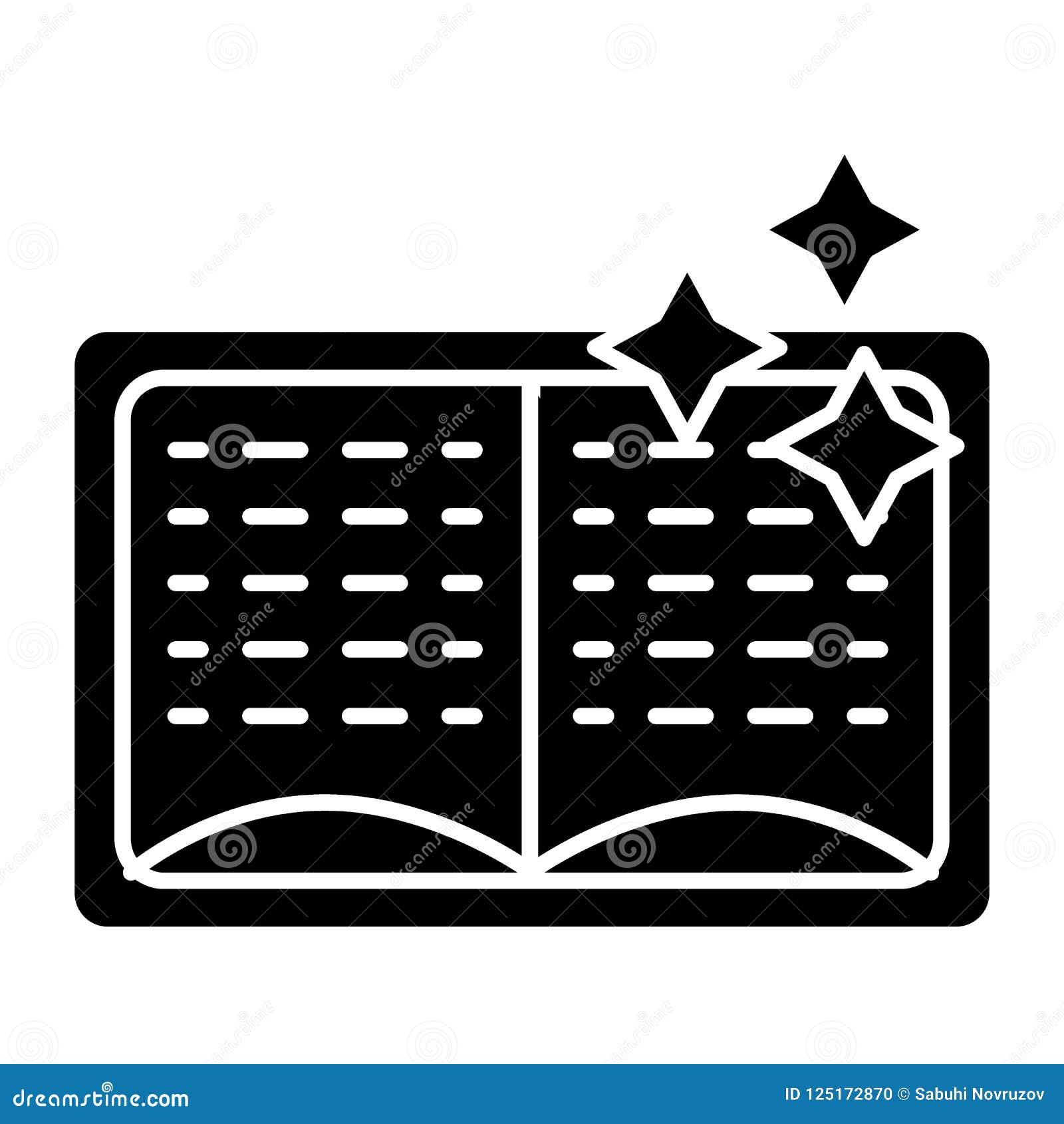 White Spell Icon Isolated On White Background. The Sorcerer Hand ...