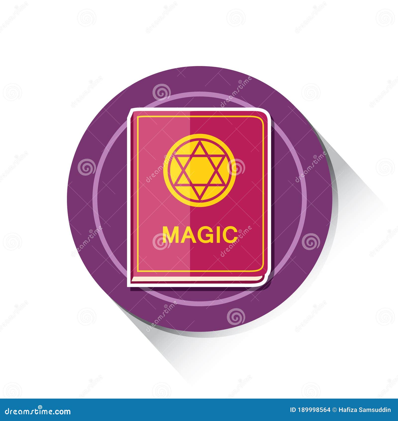 Magic Book. Vector Illustration Decorative Design Stock Vector ...