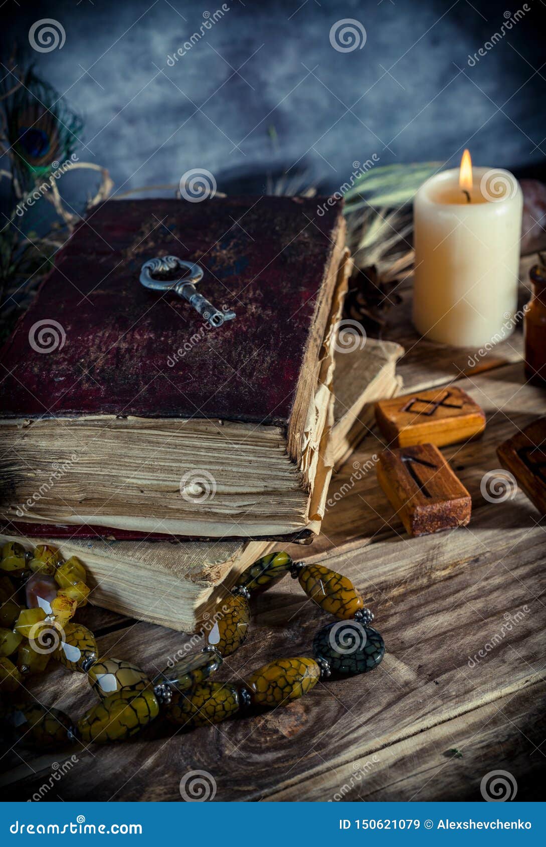 Magic Book and Witchery Objects, the Practice of Magic, Enchantment ...