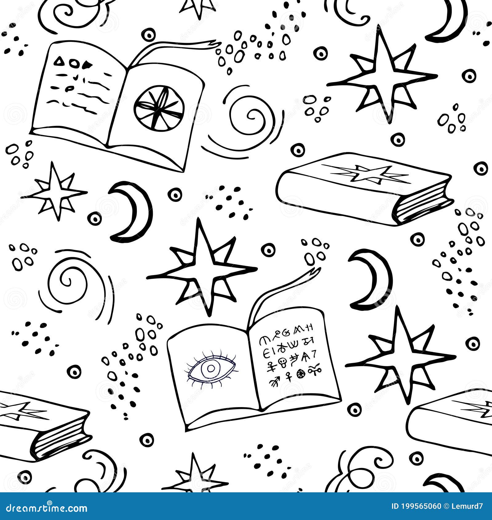 Magic Of Books Set Of Icons Or Design Elements Showing Stacked Books ...