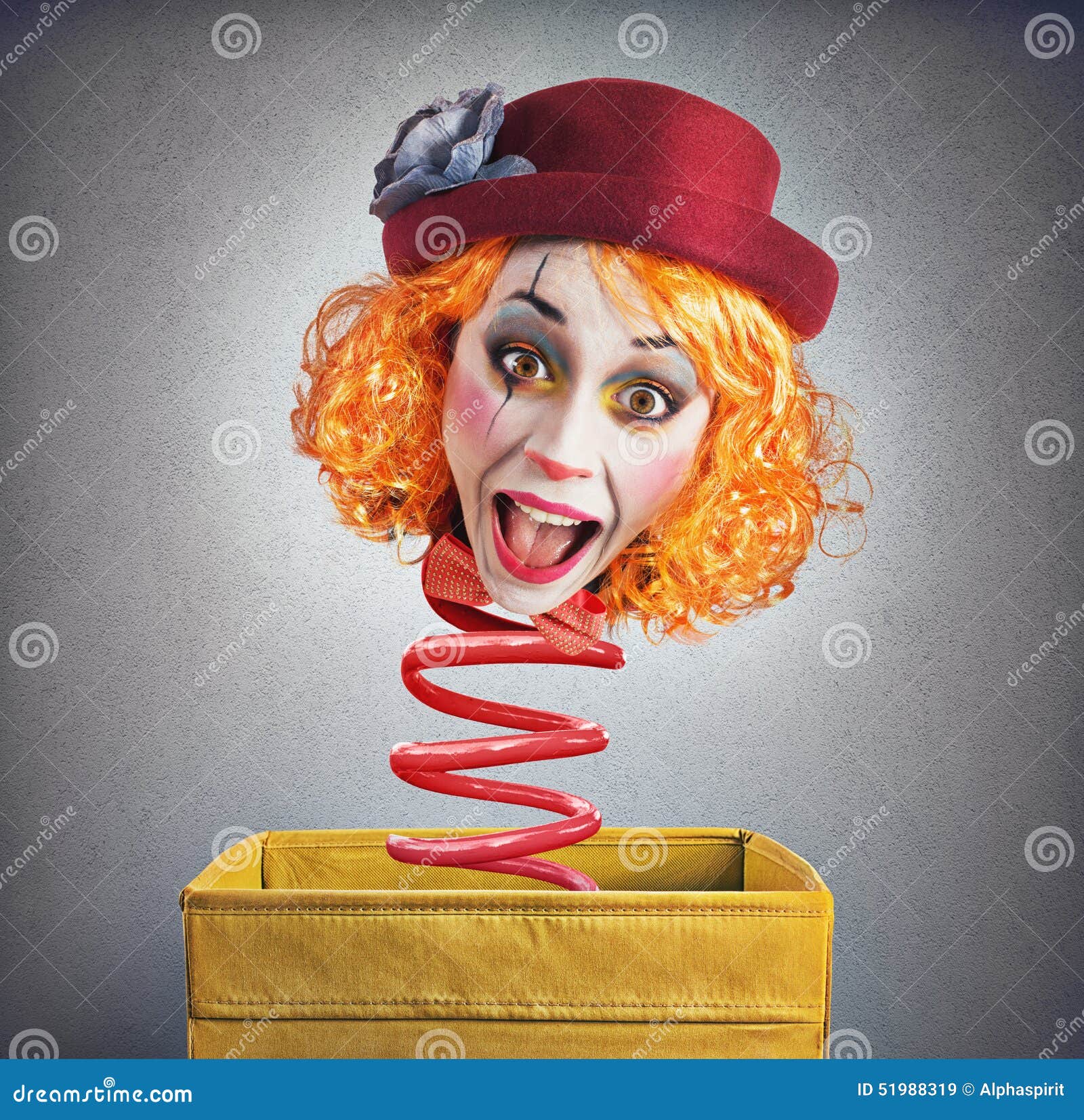 Magic box clown stock image. Image of circus, amazed - 51988319