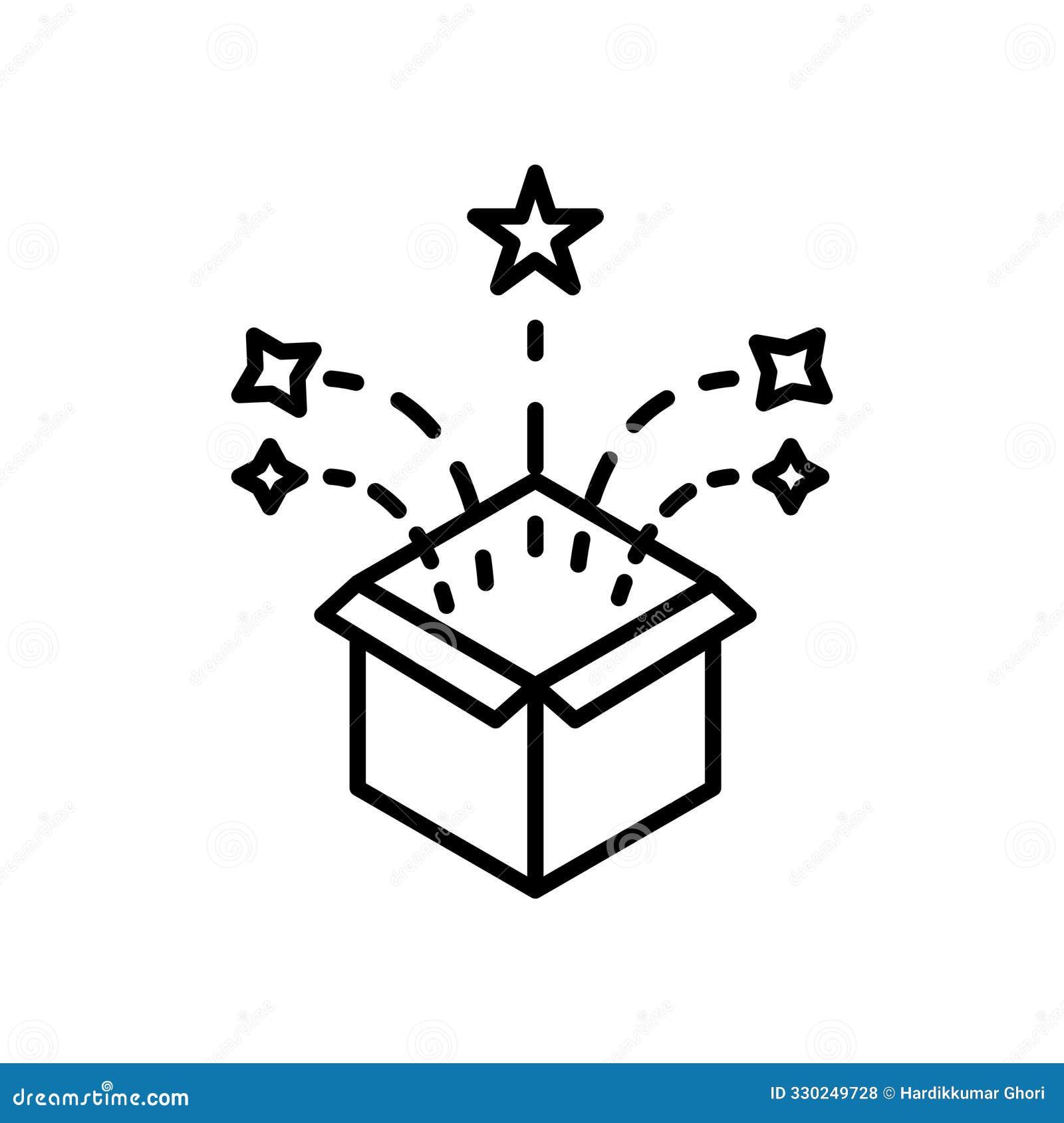 Magic box icon stock illustration. Illustration of creative - 330249728