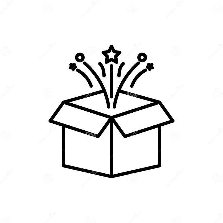 Magic box icon stock vector. Illustration of symbol - 330821753