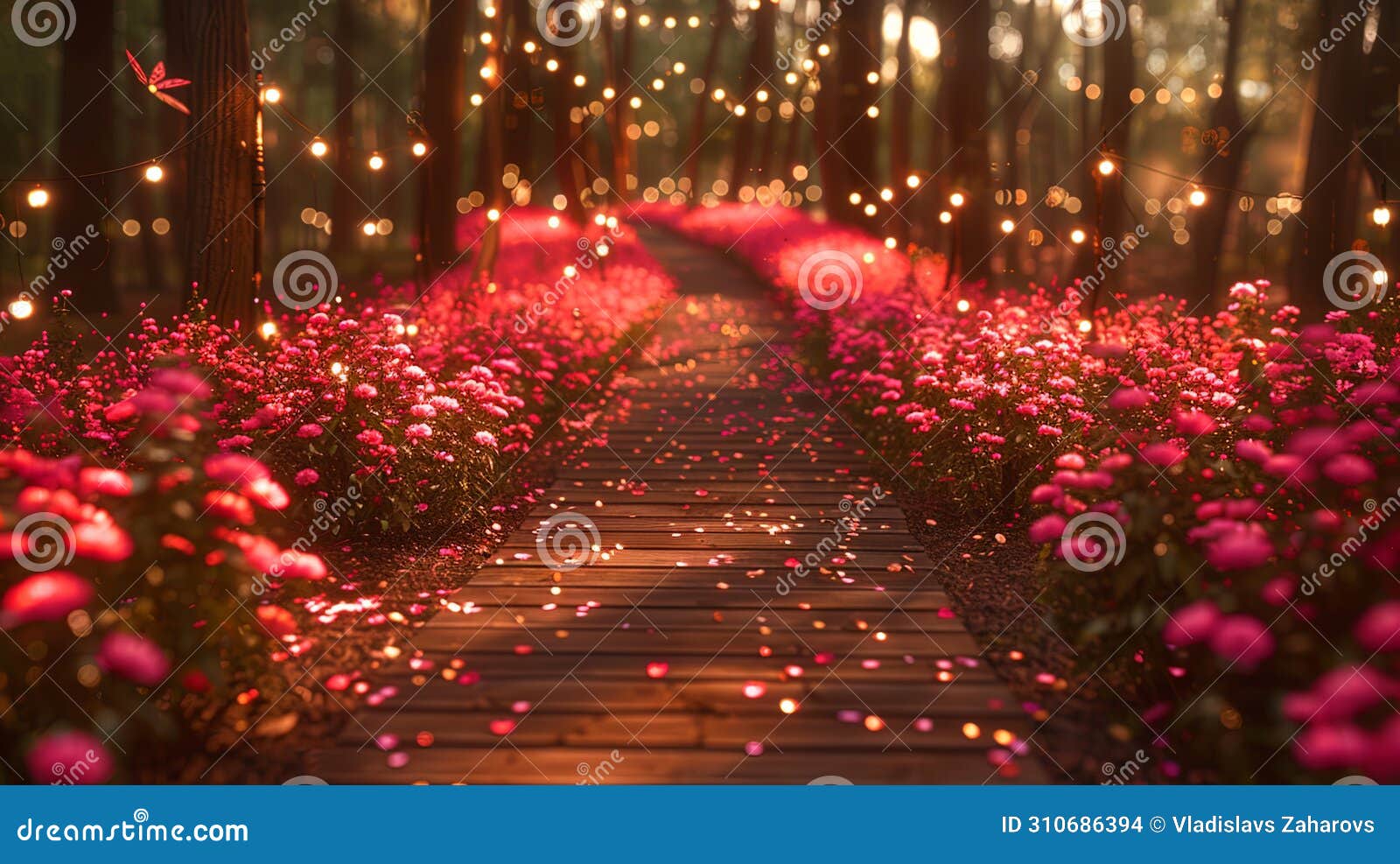 Magic Bridge: a Curved Bridge Leading To Heaven, Stock Photo - Image of ...