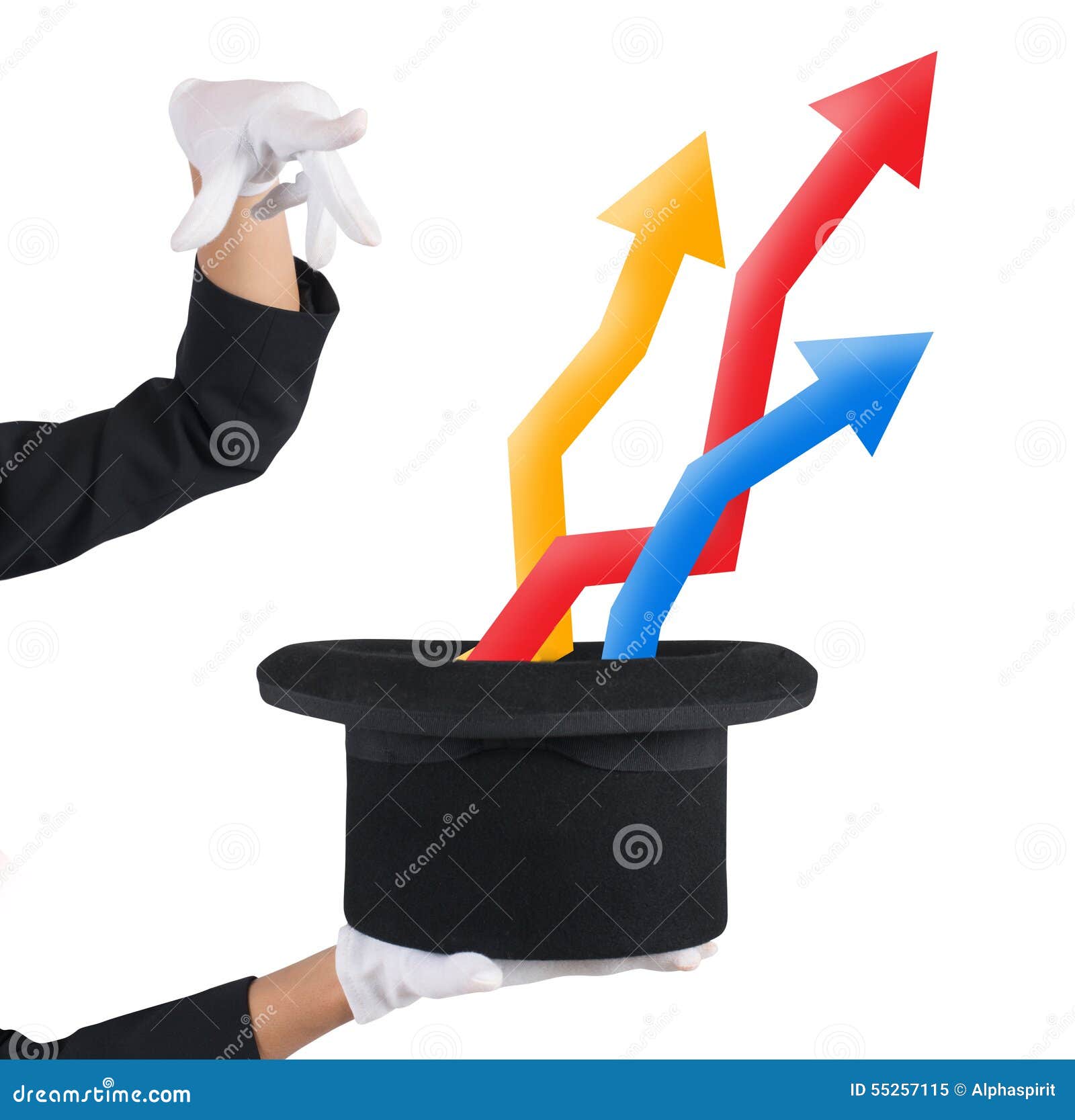 Magic business hat stock image. Image of exit, productivity - 55257115