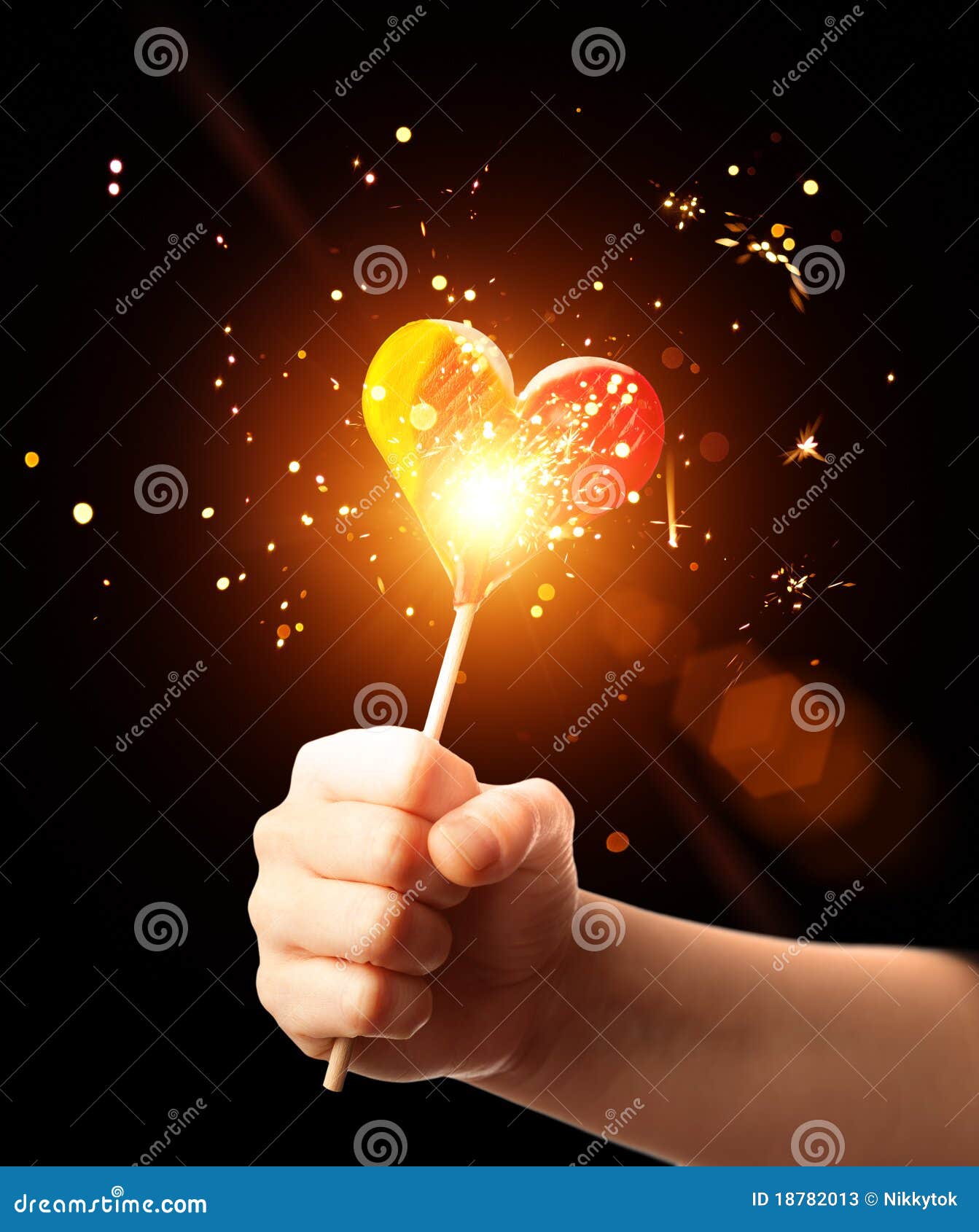 Magic candy heart stock image. Image of magic, stars - 18782013