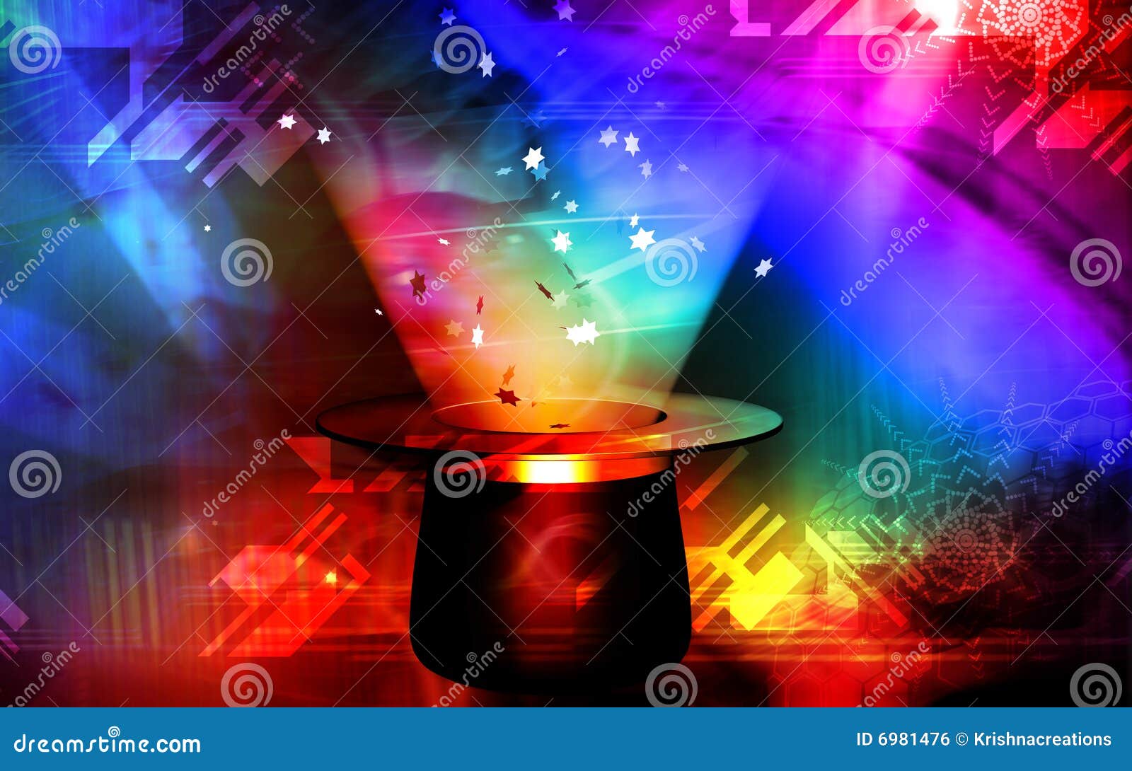 Magic cap stock illustration. Illustration of abstract - 6981476