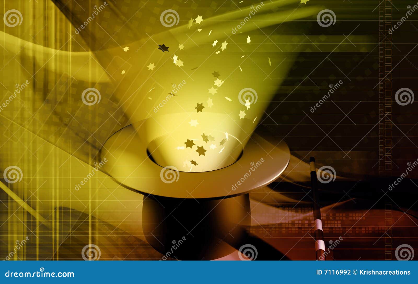 Magic cap stock illustration. Illustration of light, behaviour - 7116992