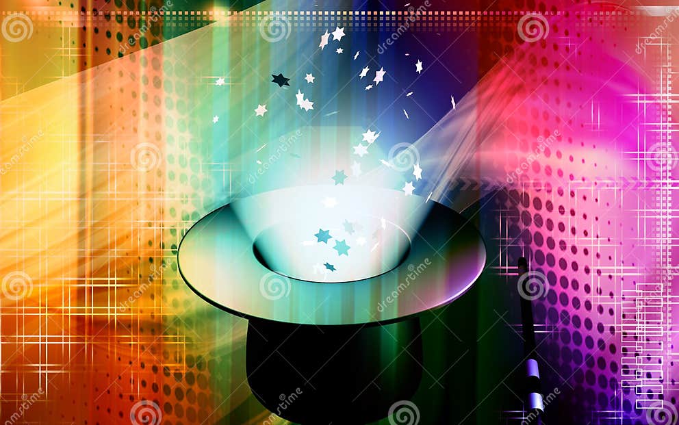 Magic cap stock illustration. Illustration of gift, costume - 7404893