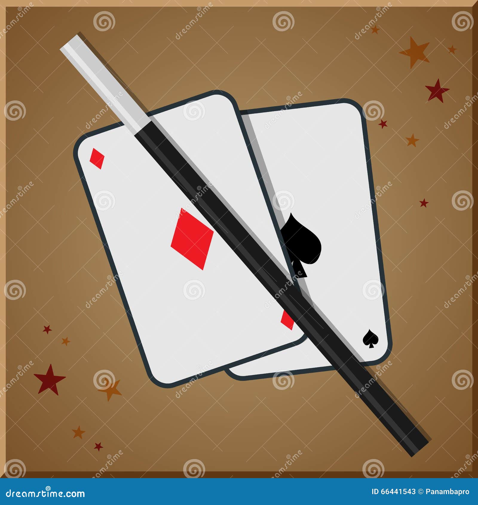 Magic cards stock vector. Illustration of design, circus - 66441543