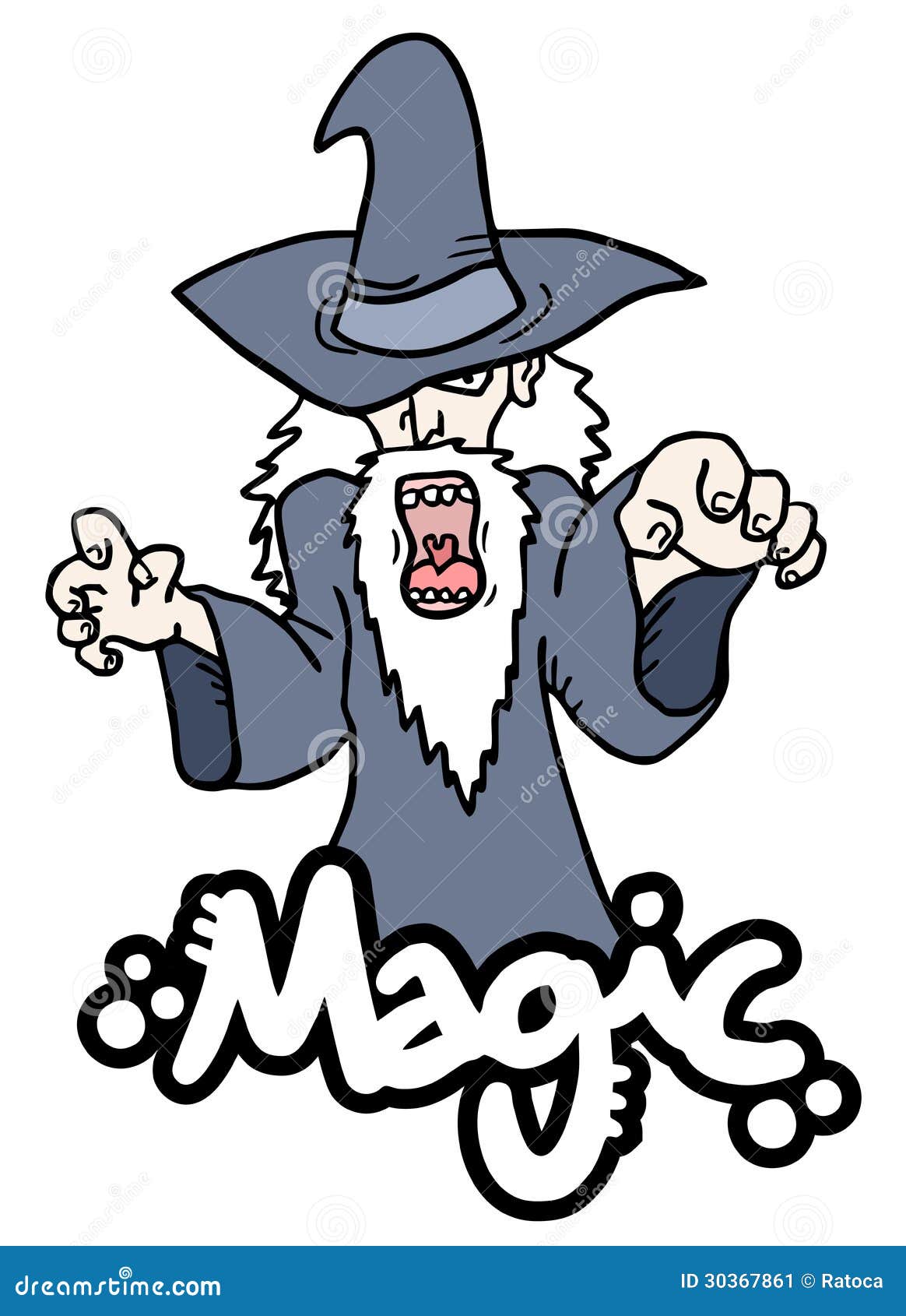 Magic cartoon stock vector. Illustration of star, drawing - 30367861