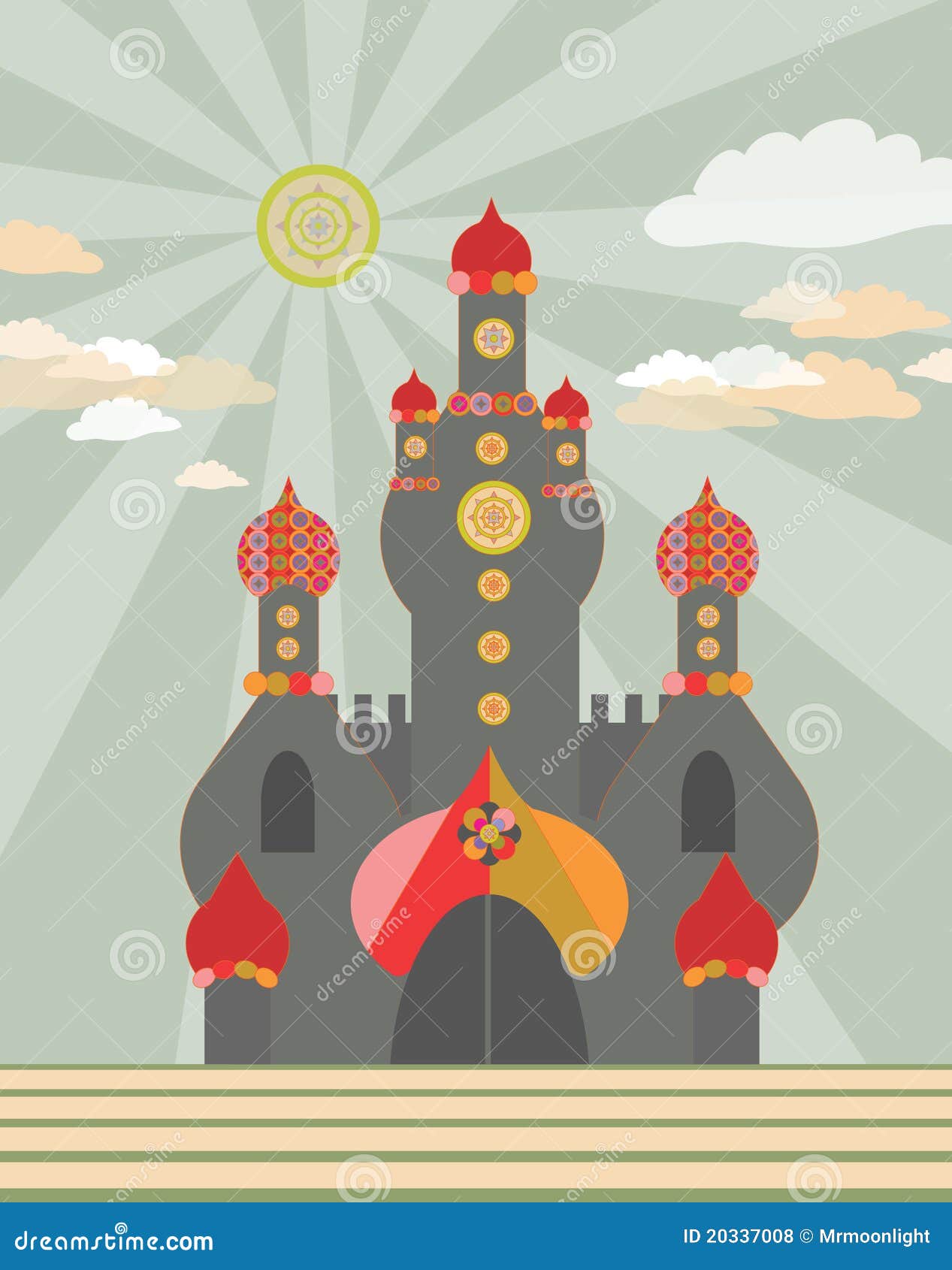 Magic castle stock vector. Illustration of magic, mansion - 20337008