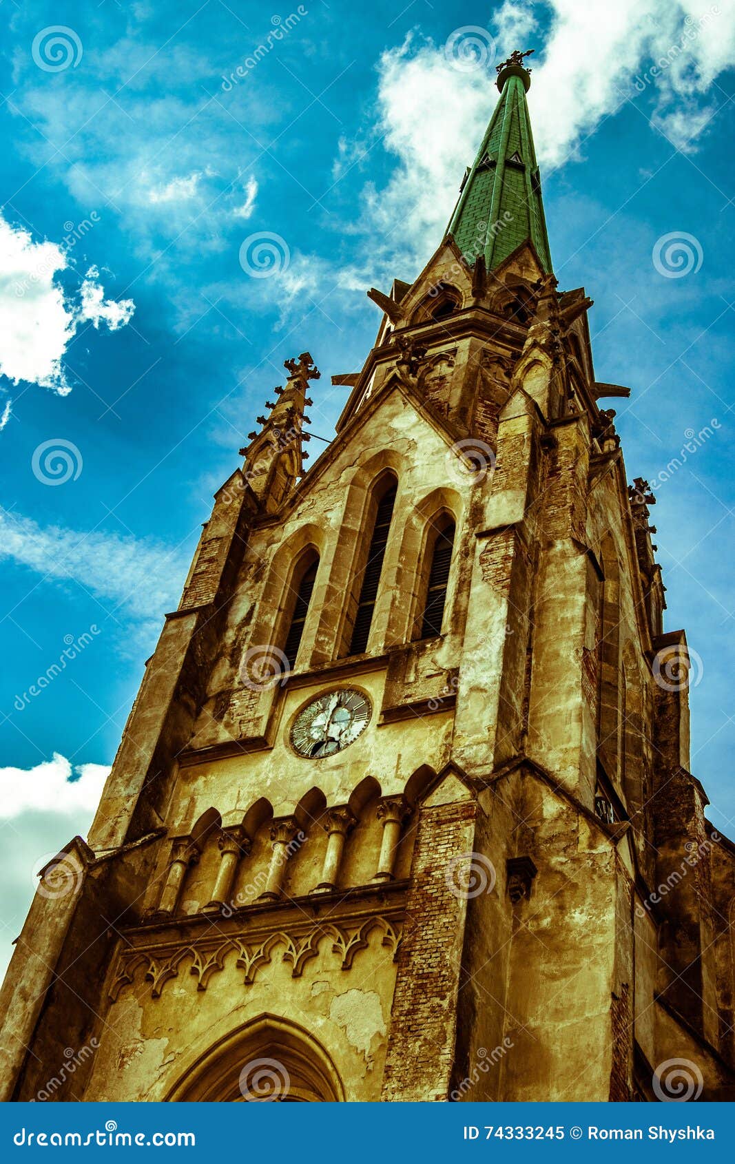 Magic castle stock image. Image of spike, castle, building - 74333245