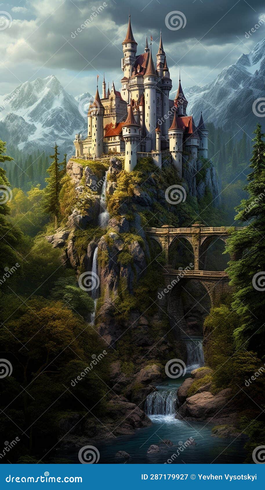 Magic Castle an Image of a Magic Castle Surrounded by _006 Stock ...