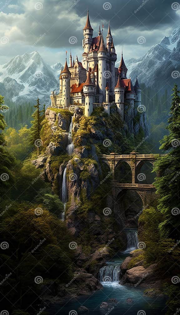 Magic Castle an Image of a Magic Castle Surrounded by _006 Stock ...