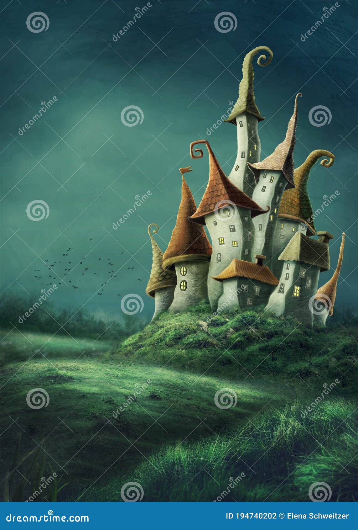 Magic Castle. Vector Illustration | CartoonDealer.com #92206130