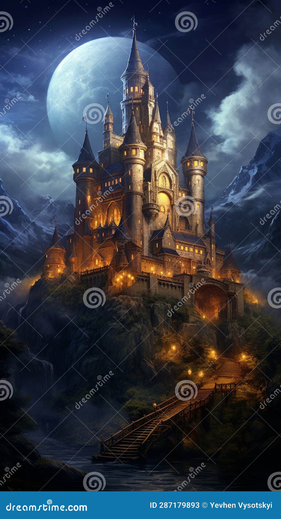 Magic Castle a Picture Depicting a Magic Castle Where _003 Stock ...