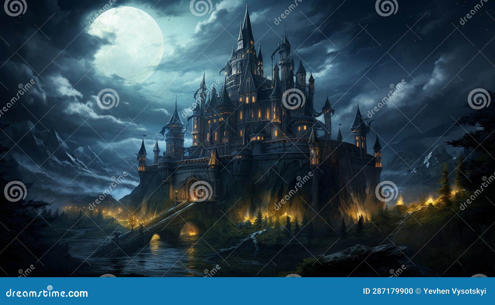 Magic Castle a Picture Depicting a Magic Castle Where _009 Stock ...