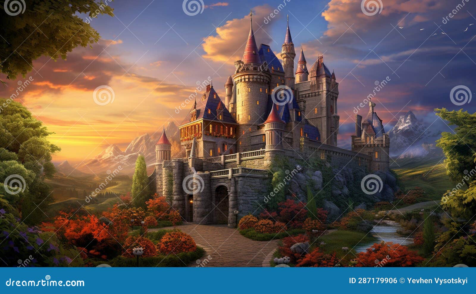 Magic Castle a Picture Depicting a Magic Castle Where _012 Stock ...