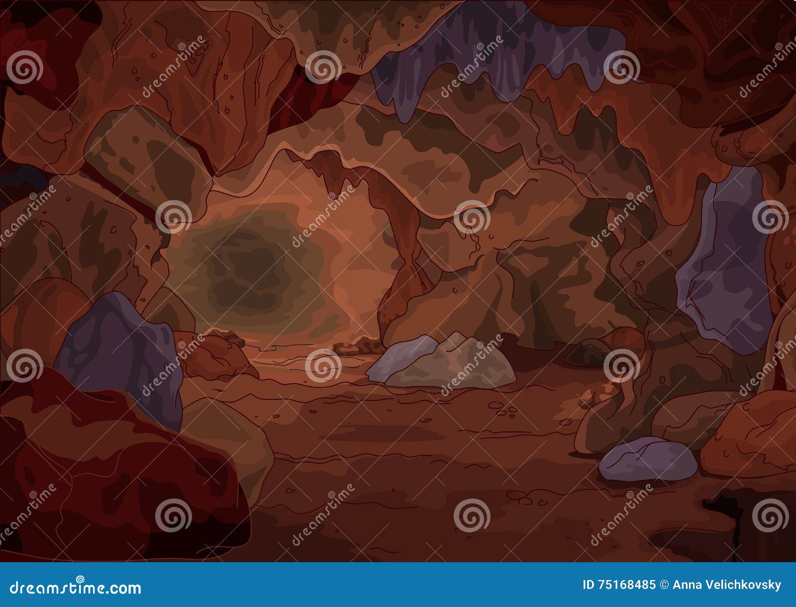Magic Cave stock vector. Illustration of clipart, cartoons - 75168485