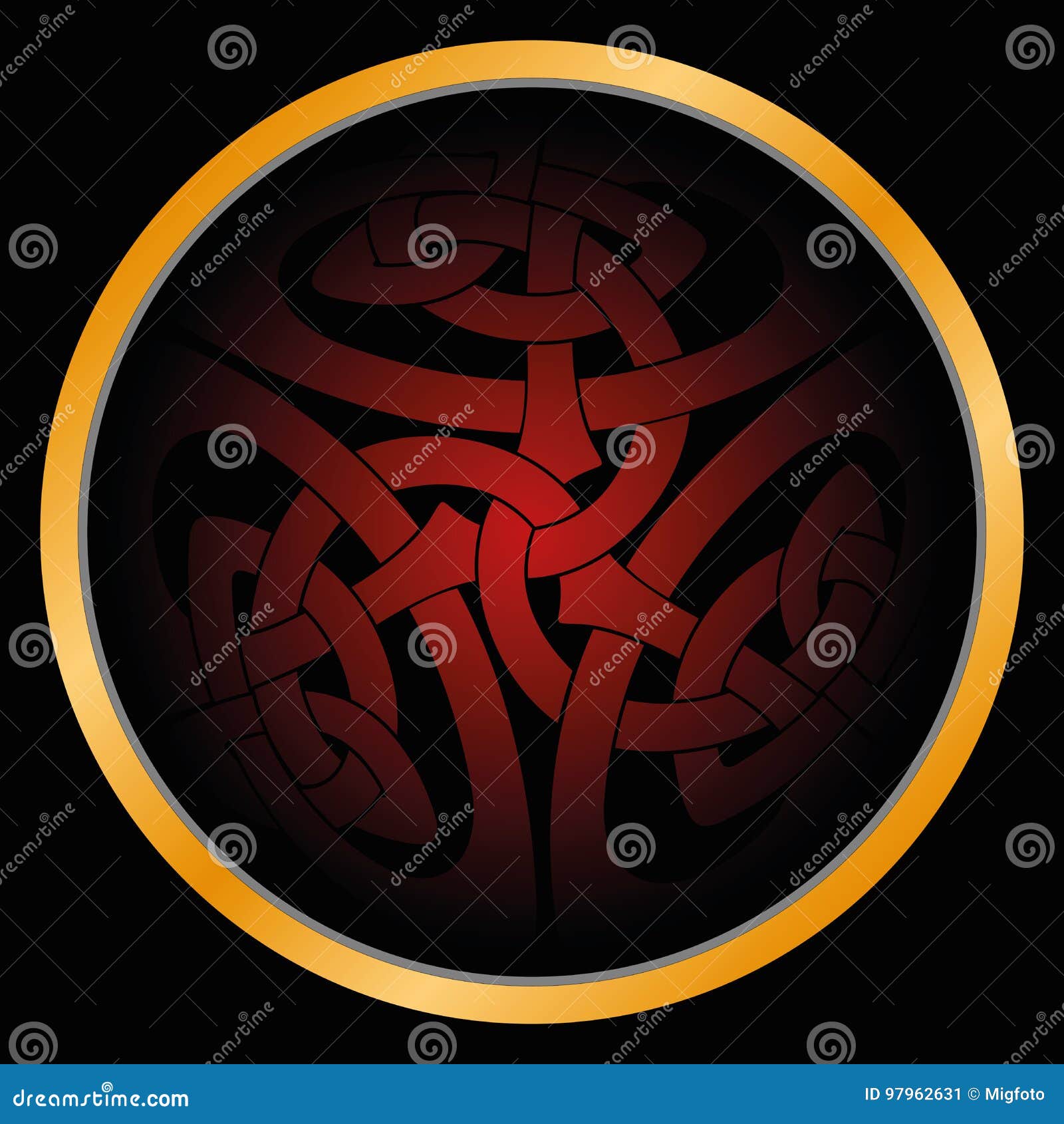 Magic Celtic Purple And Blue Elven Septagram Septogram Star On White ...