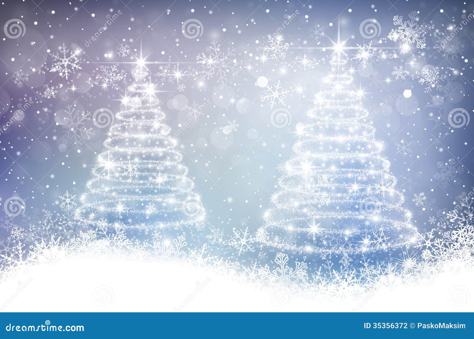 Magic christmas background stock vector. Illustration of flow - 35356372