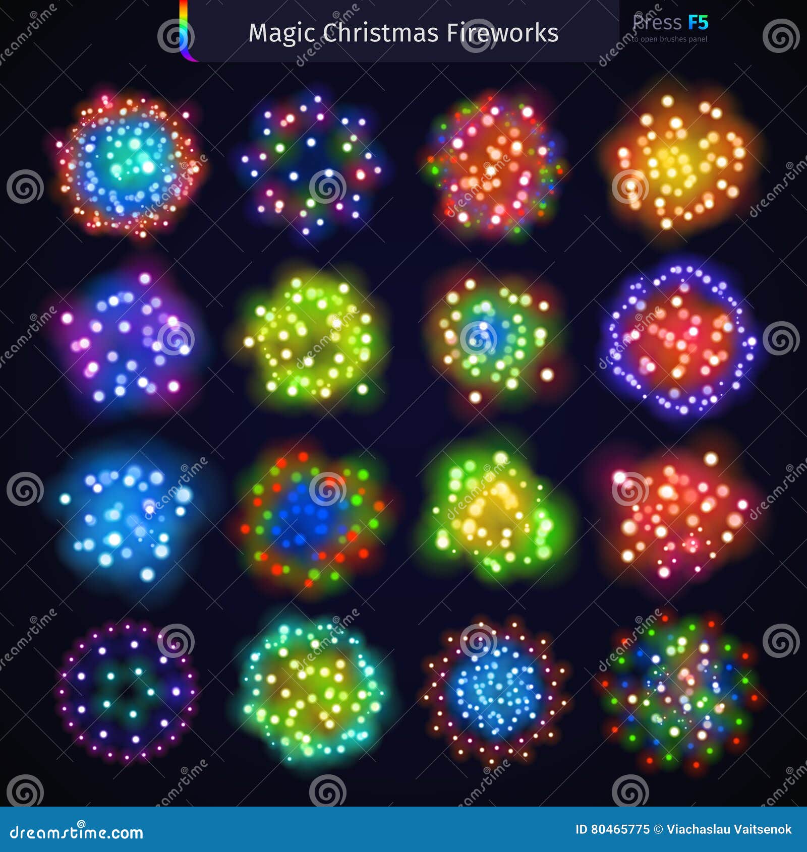 Magic Christmas Fireworks stock illustration. Illustration of glitter ...